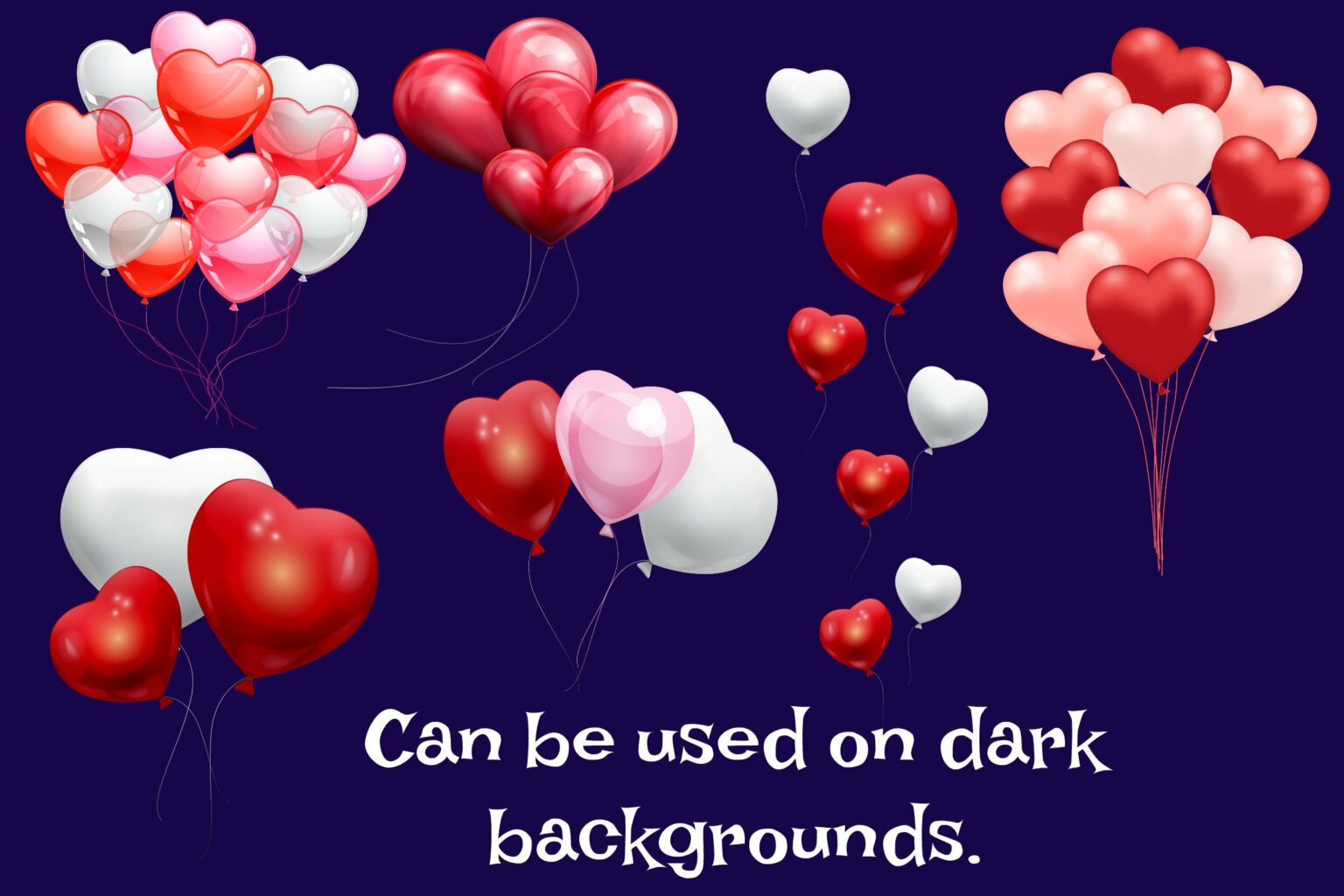 Valentine Heart Balloons Clip Art – MasterBundles