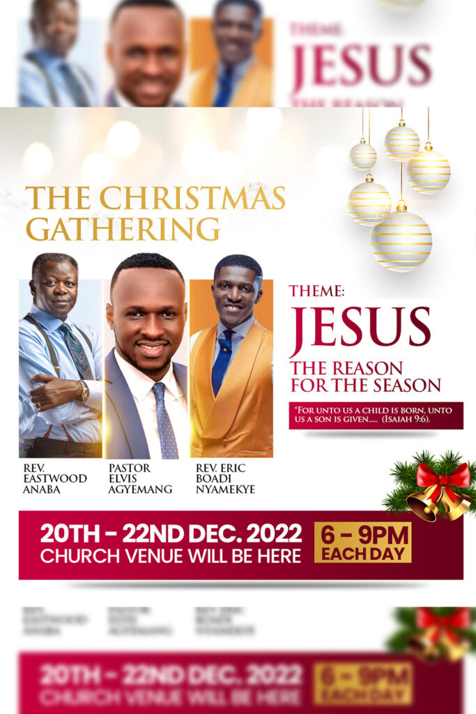 Christmas Church Flyer Template - MasterBundles