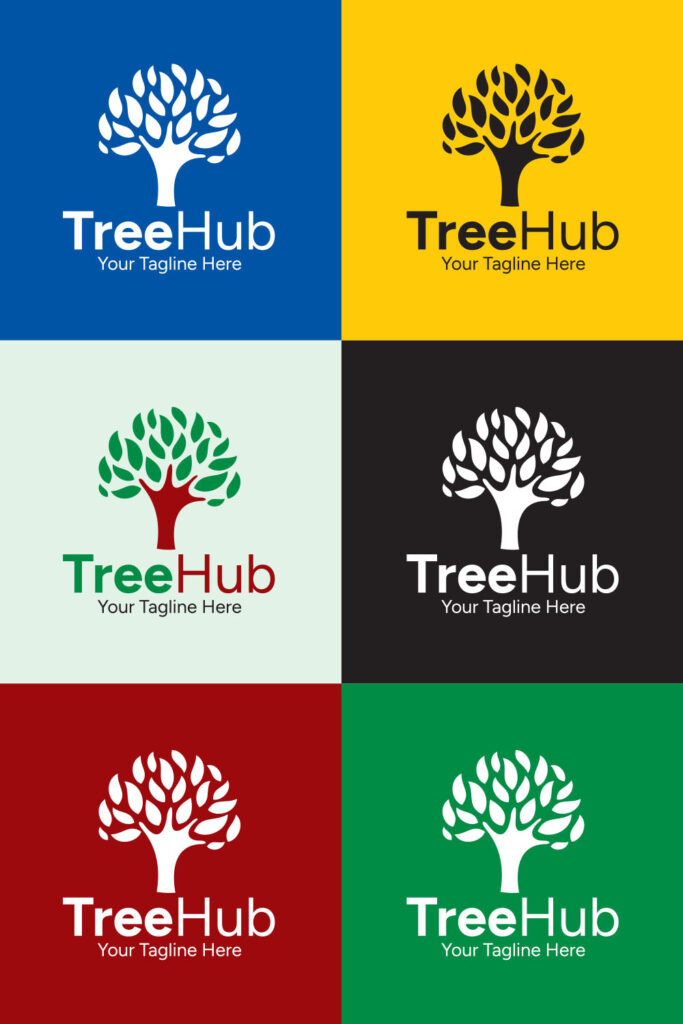 Tree Hub Logo Template - MasterBundles
