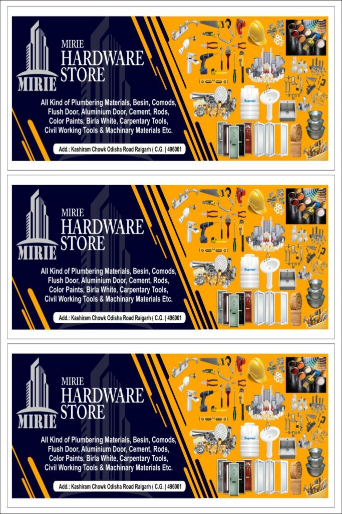 Hardware Store Banner CDR 12 With Fonts - MasterBundles