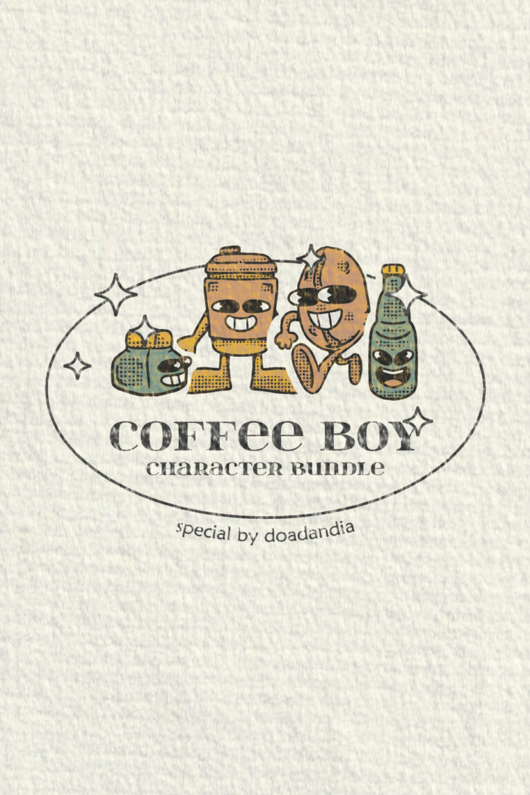 Coffee Boy Character Collection - MasterBundles