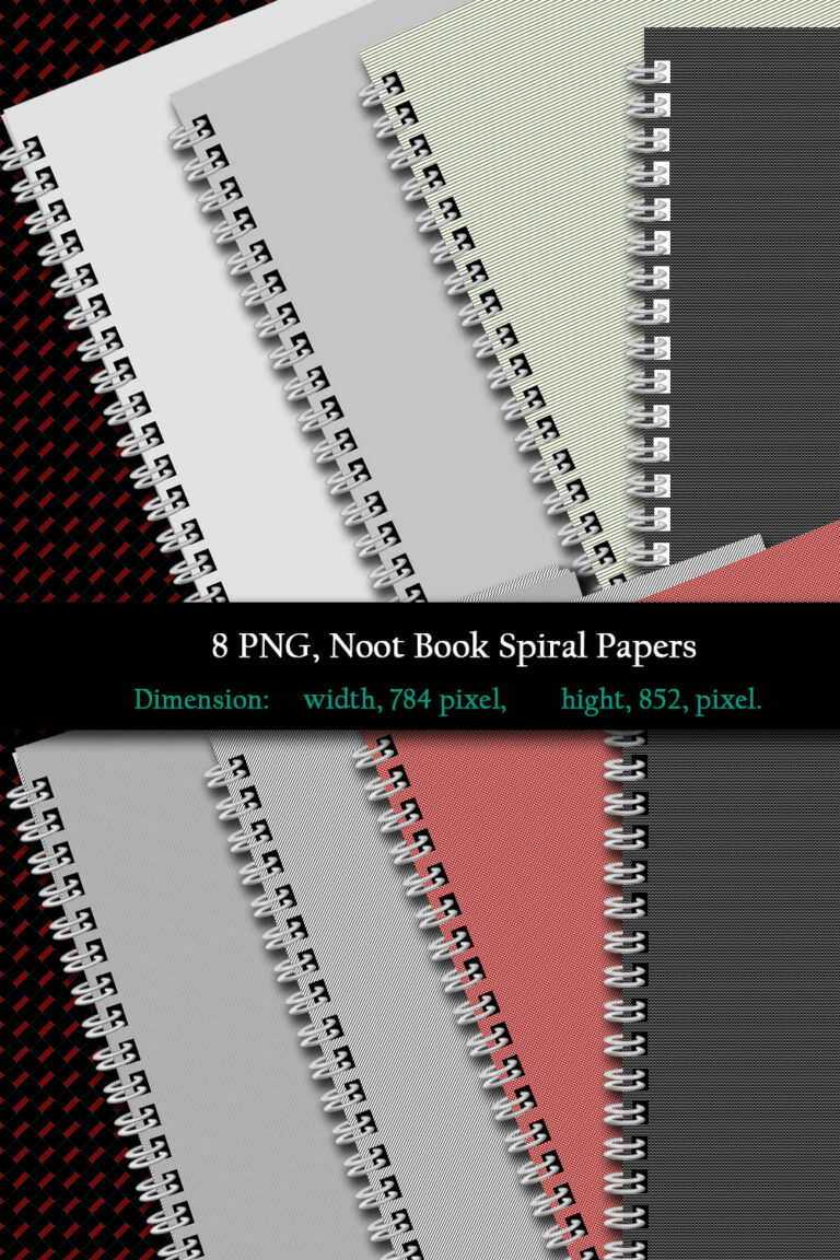 Spiral Noot Book Paper - MasterBundles