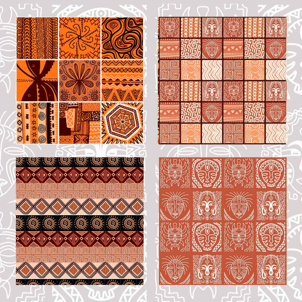 African Patchwork Sublimation Patterns Design - MasterBundles
