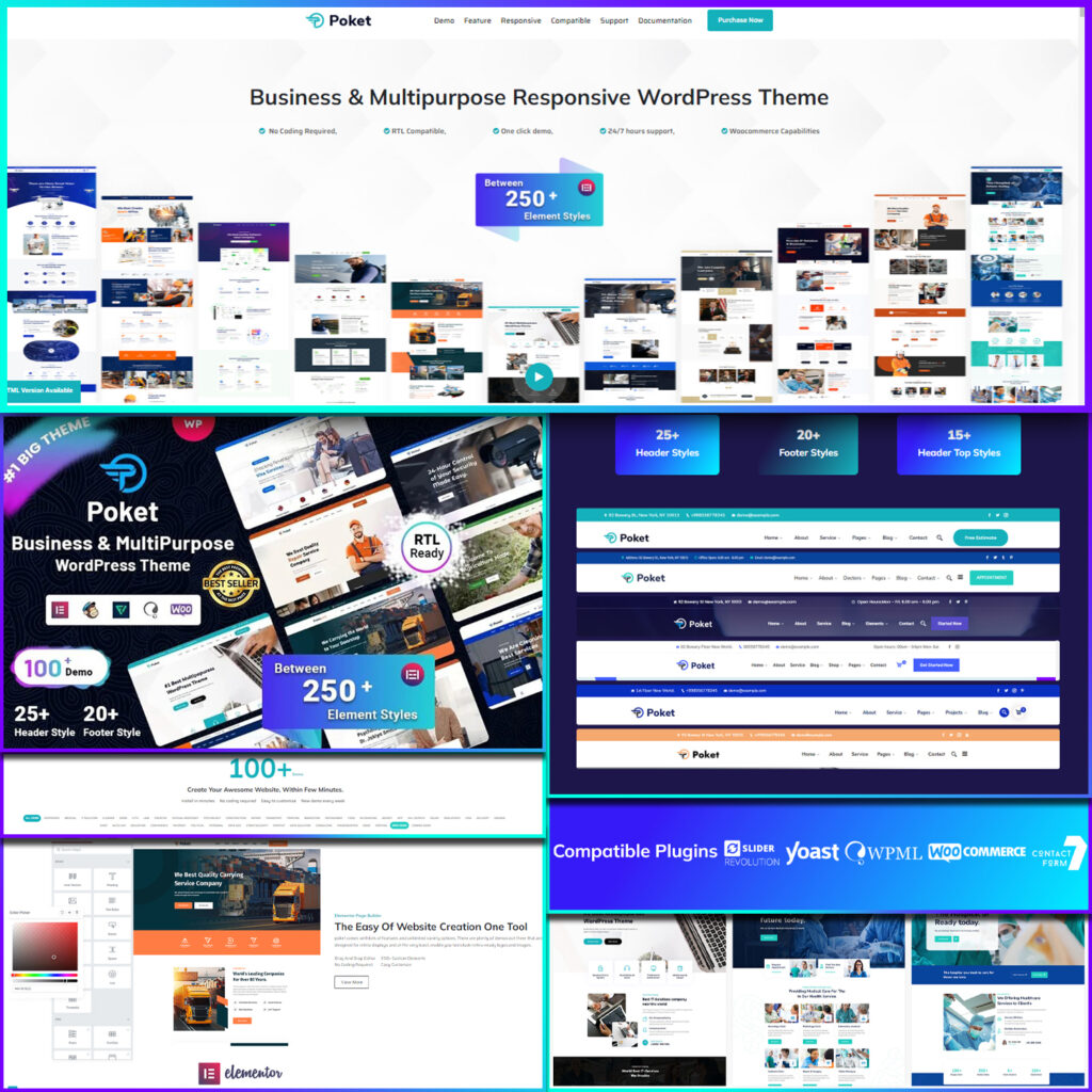 Poket - Business And Multipurpose Responsive WordPress Theme – MasterBundles