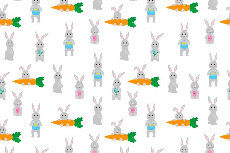 Easter Pattern. Easter Bunny Pattern – MasterBundles