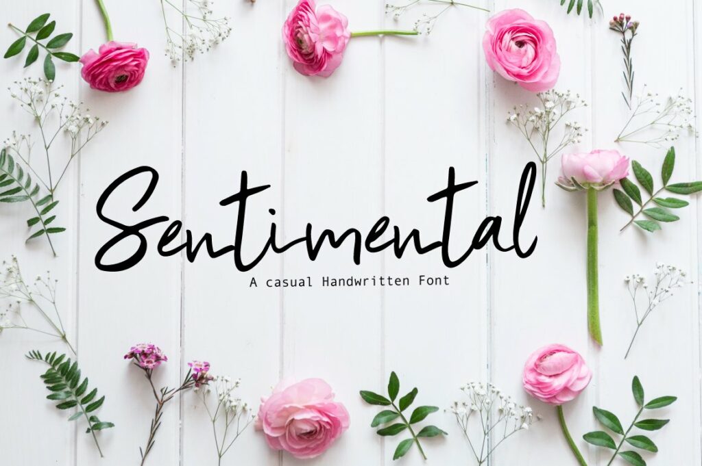 Sentimental | Script Font – MasterBundles