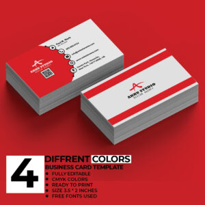 Business Card Design 4 Color | MasterBundles