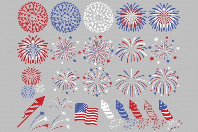 Fireworks SVG, 4th of July SVG – MasterBundles