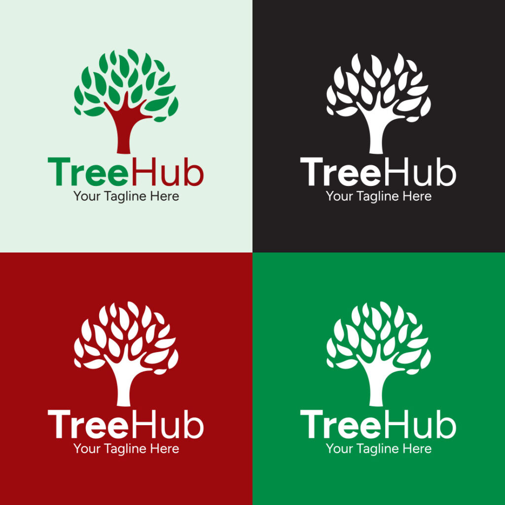 Tree Hub Logo Template - MasterBundles