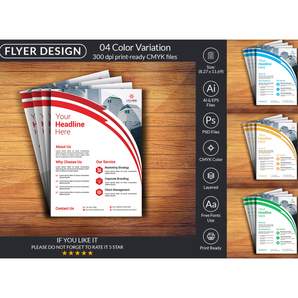 Creative Flyer Design Template - MasterBundles