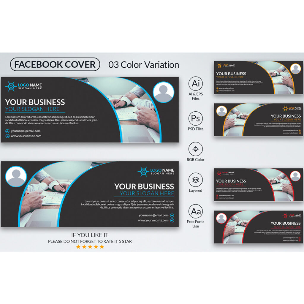 Creative Facebook Cover Design Template - MasterBundles