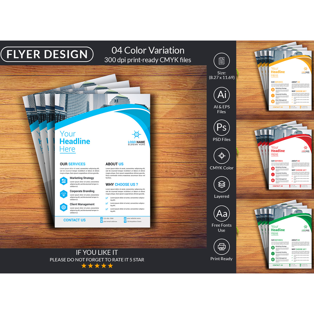 Creative Flyer Design Template - MasterBundles