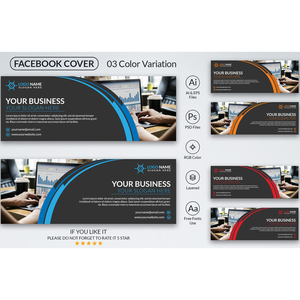 Creative Facebook Cover Template Design - MasterBundles