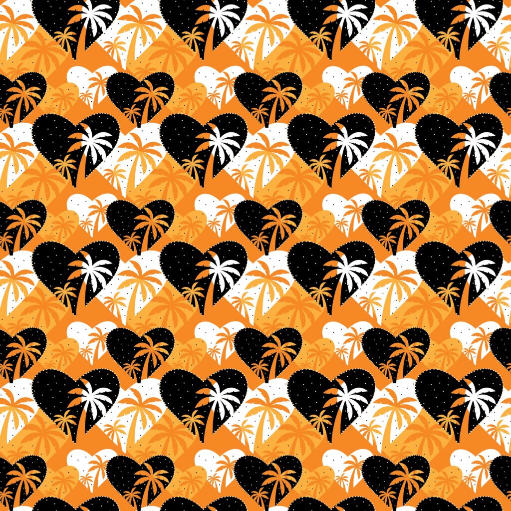 5 Seamless Palm tree Pattern designs - MasterBundles