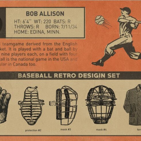 Retro Baseball Set – MasterBundles
