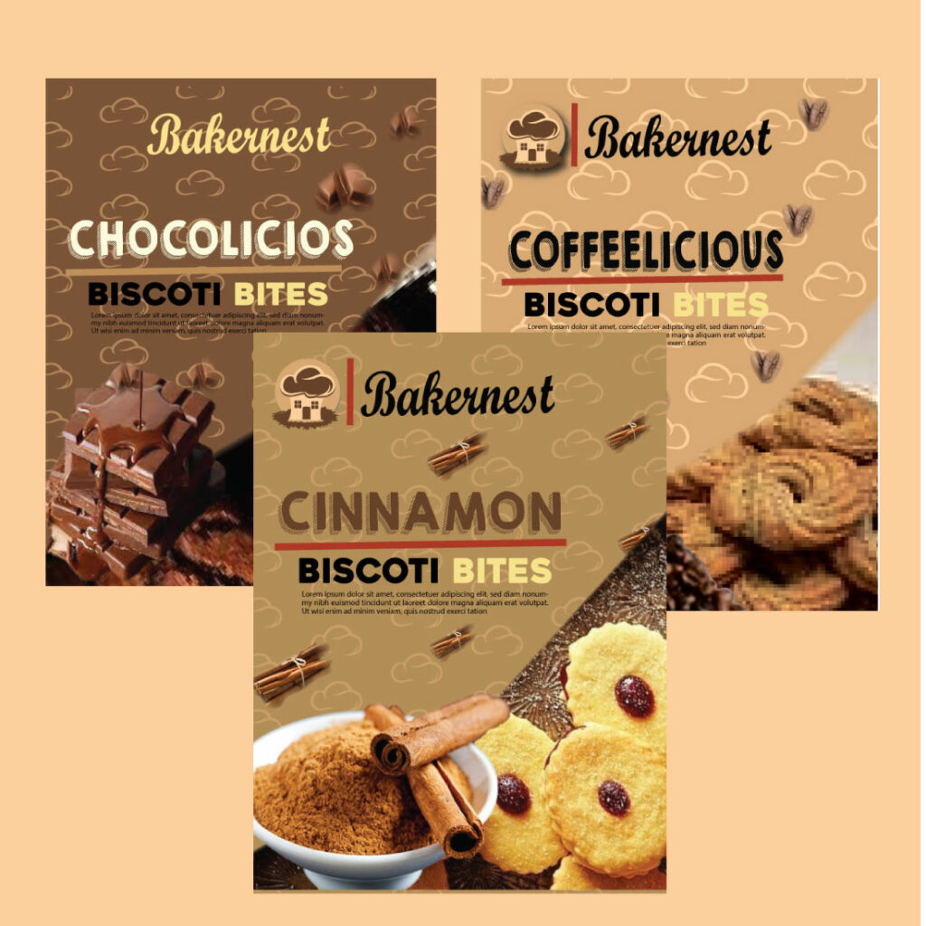 BAKERNEST| BISCUIT AND BAKING HUB|Editable Pouch Label Template ...