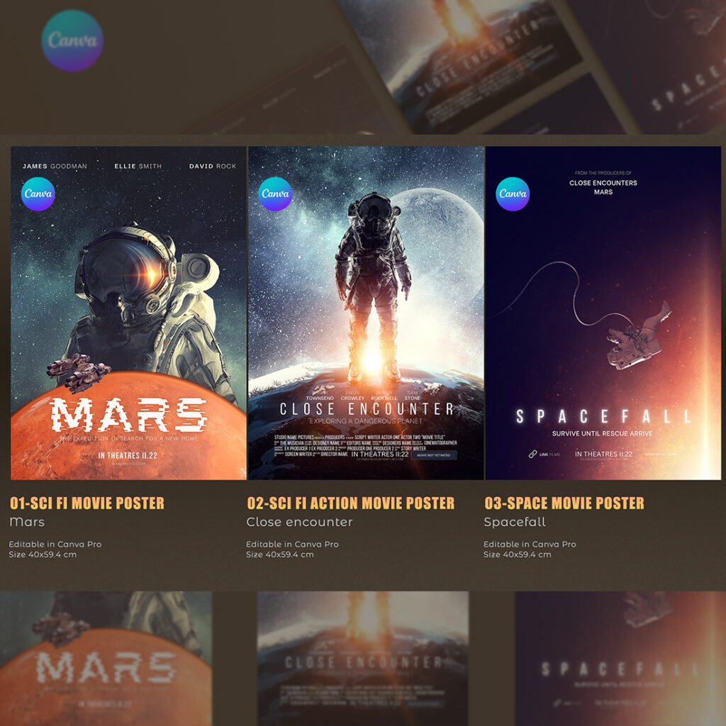 Canva Editable Poster Templates - MasterBundles