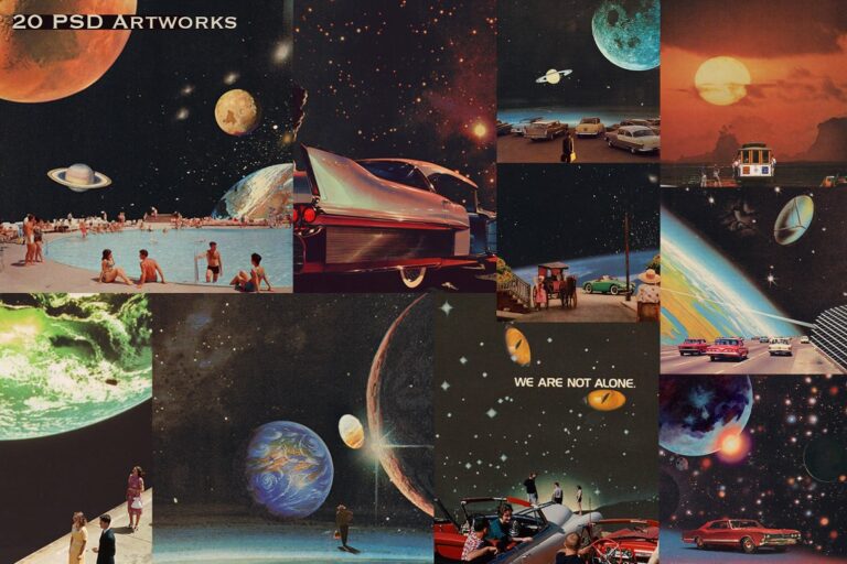 50%! Surreal Collage Art Creator – MasterBundles