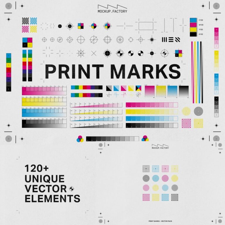 Print Marks | 120+ Vector Assets – MasterBundles