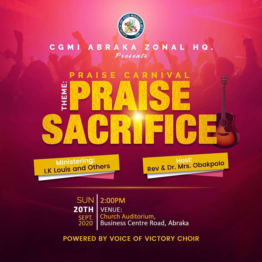 Church Praise Program Flyer Design - MasterBundles