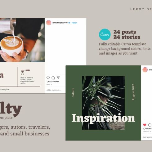 Ralty - Canva Instagram Template – MasterBundles