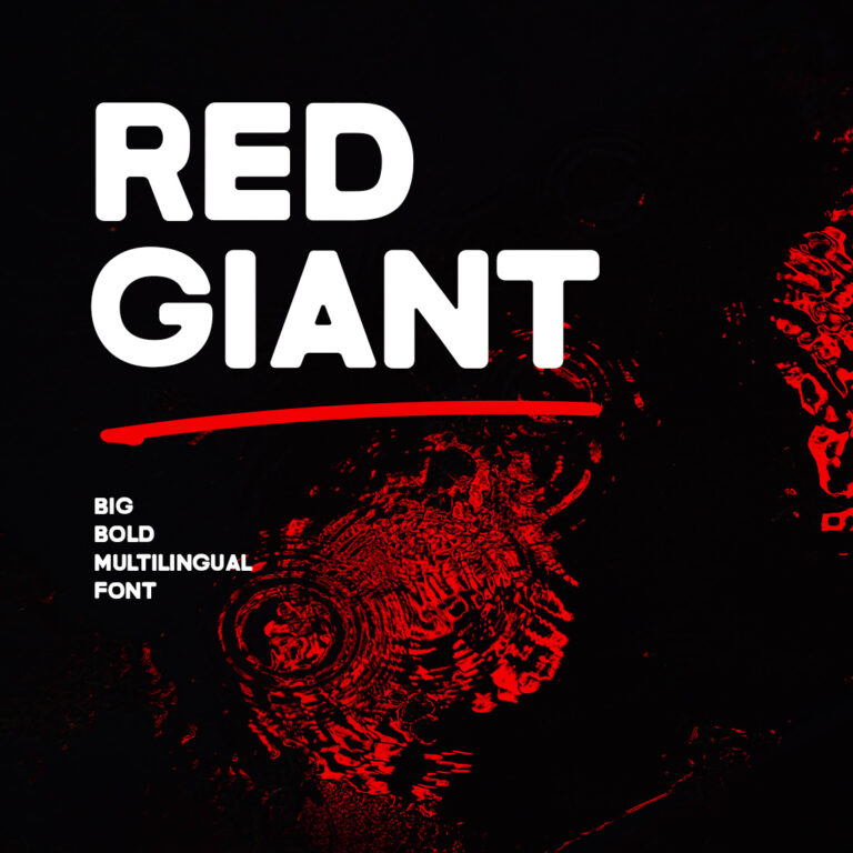 Sans Serif Red Giant Bold Font - MasterBundles