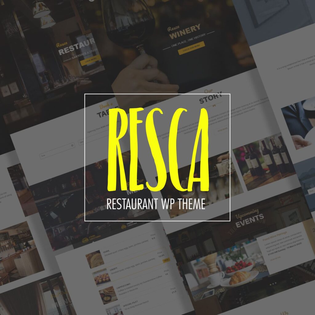 Resca | Restaurant WordPress Theme – MasterBundles