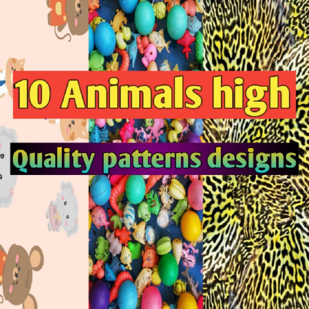 10 Animals High Quality Pattern Designs just for 10$ - MasterBundles