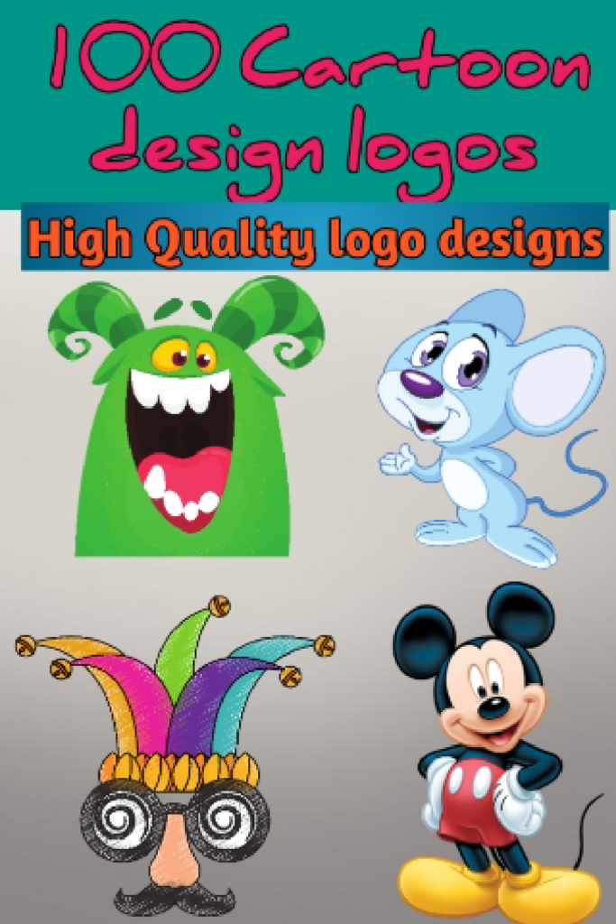 100 bundle of cartoon logo designs just for 50$ - MasterBundles