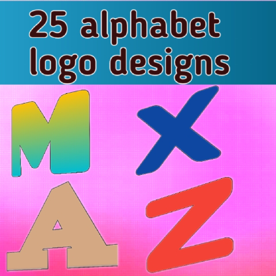 25 Alphabet Logo Designs Bundle - MasterBundles
