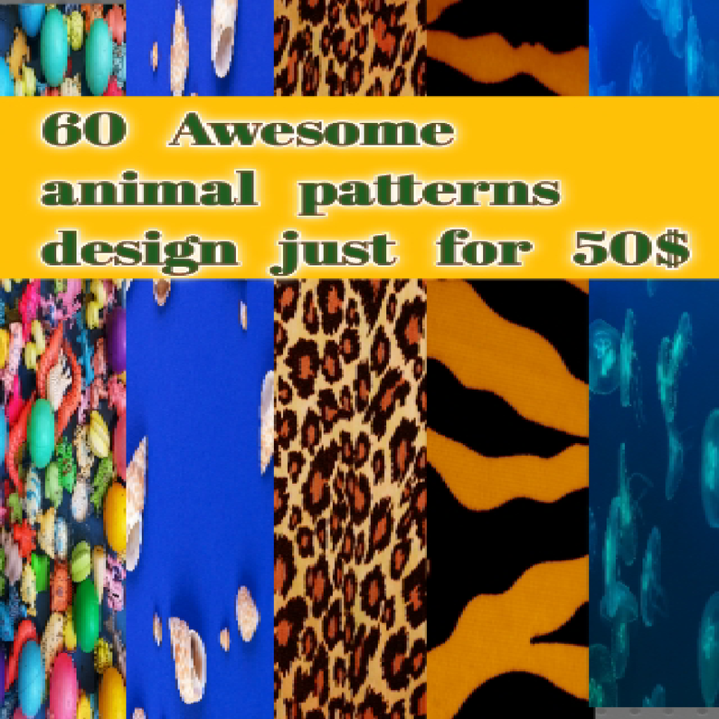 60 awesome animal patterns design just for 50$ - MasterBundles