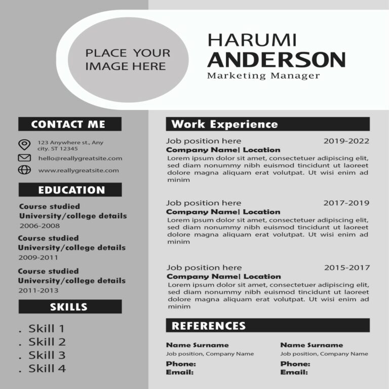 CV / Resume template | MasterBundles