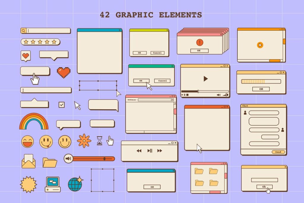 Retro Computer - Instagram Templates – MasterBundles