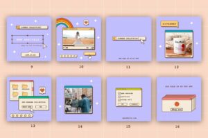 Retro Computer - Instagram Templates – MasterBundles