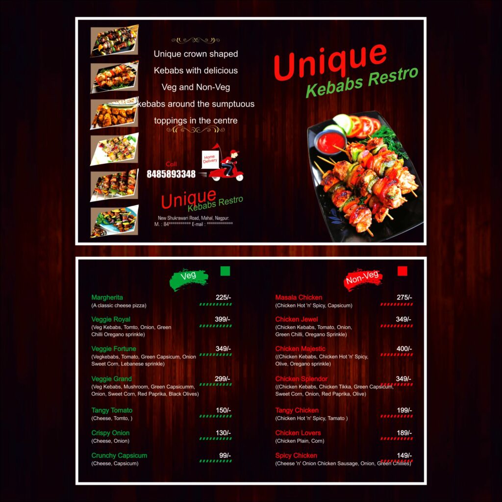 Menu Card CDR 12 File Arial Font - MasterBundles