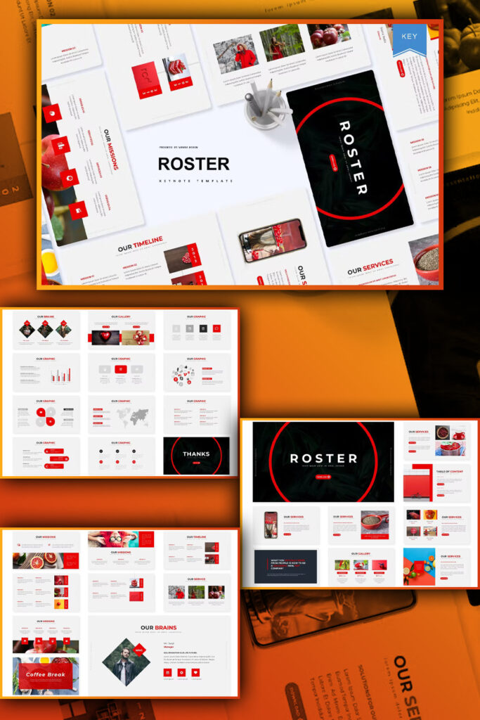 Roster | Keynote Template – MasterBundles