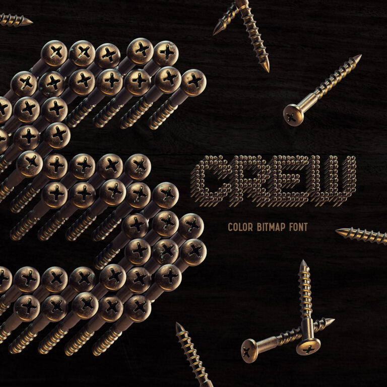 S-CREW - Bitmap Color Font - MasterBundles