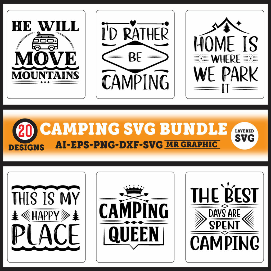 Camping SVG Files For Circuit, Camper SVG Bundle – MasterBundles