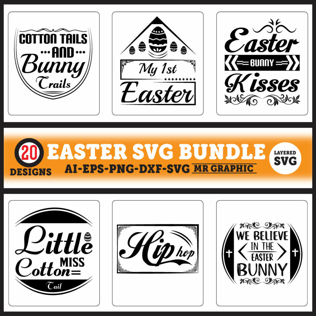 20- Easter Day SVG Design Bundle | MasterBundles