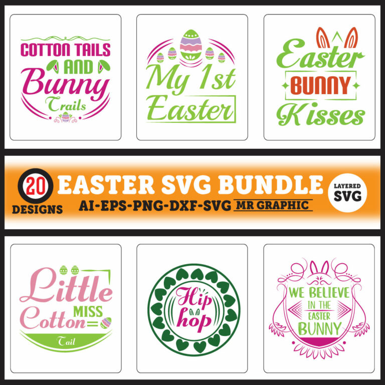 20- Easter Day SVG Design Bundle | MasterBundles