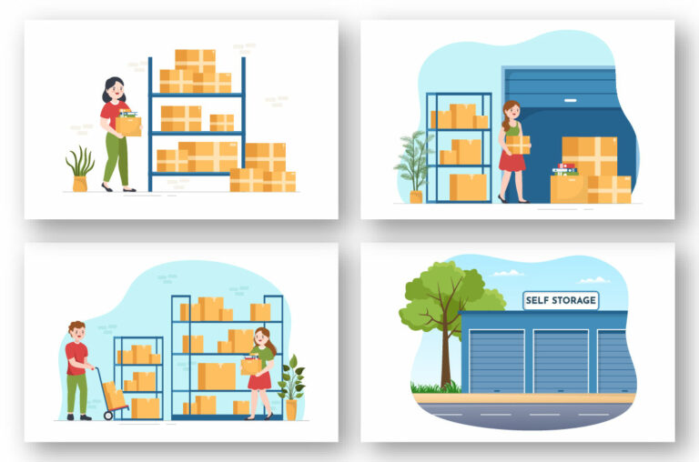 10 Self Storage Design Illustration - MasterBundles