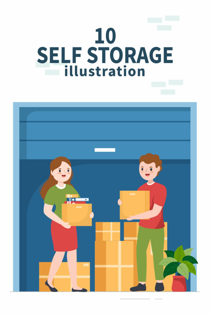 10 Self Storage Design Illustration - MasterBundles
