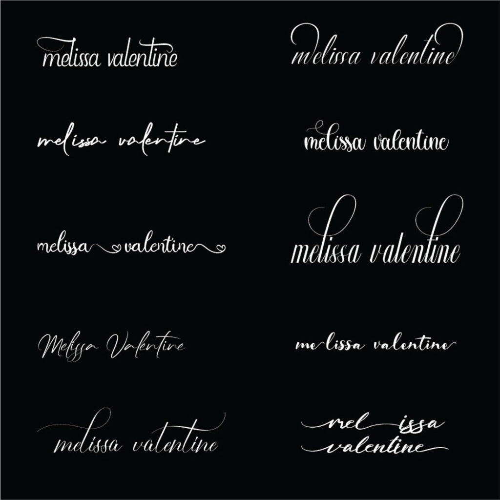 Bundle of 10 Luxury and Beauty Signature Logo - MasterBundles