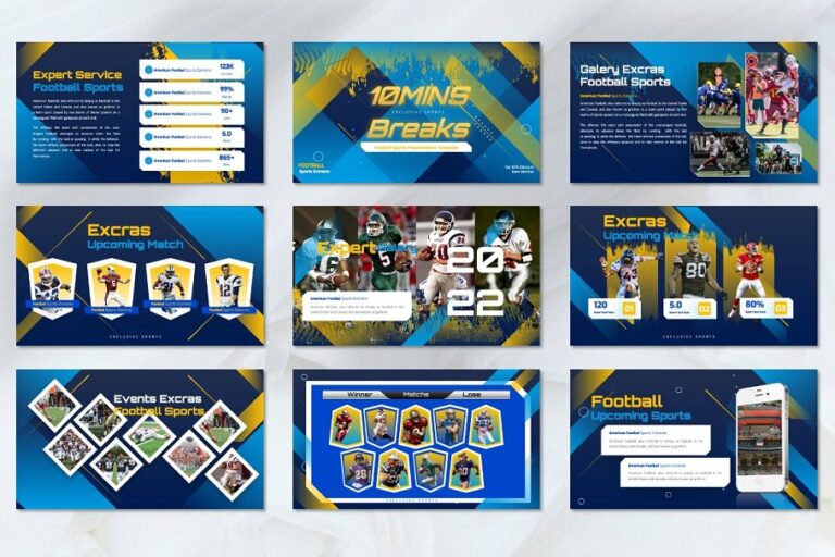Excras - Football Sport Google Slide – MasterBundles