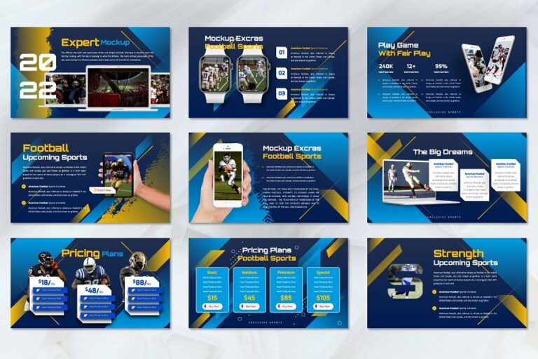 Excras - Football Sport Google Slide – MasterBundles