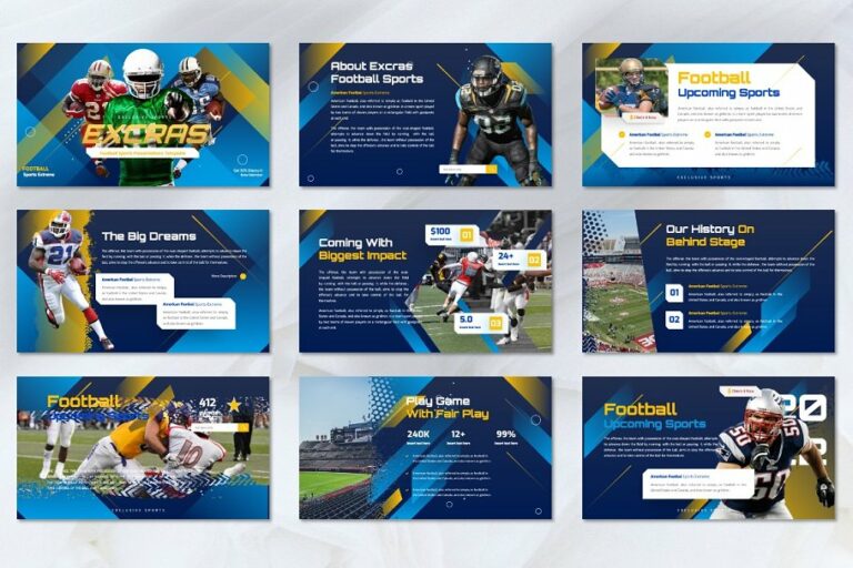 Excras - Football Sport Google Slide – MasterBundles