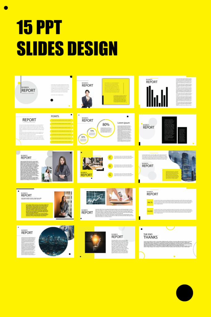 15 BUSINESS SLIDES DESIGN BUNDLE - MasterBundles