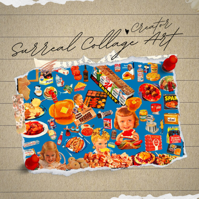 50%! Surreal Collage Art Creator – MasterBundles