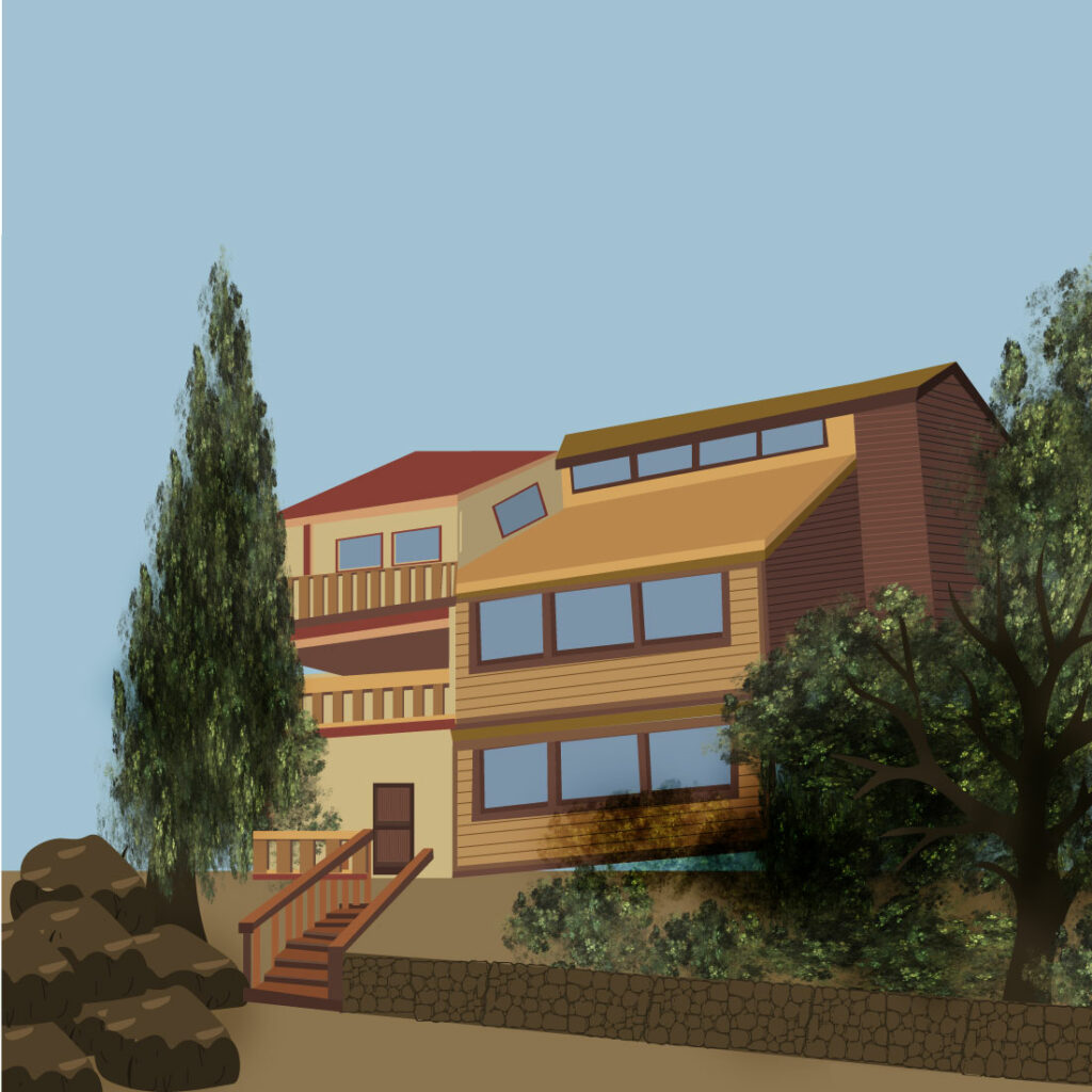 Aesthetic Colony Vector House with Beautiful Colors - MasterBundles