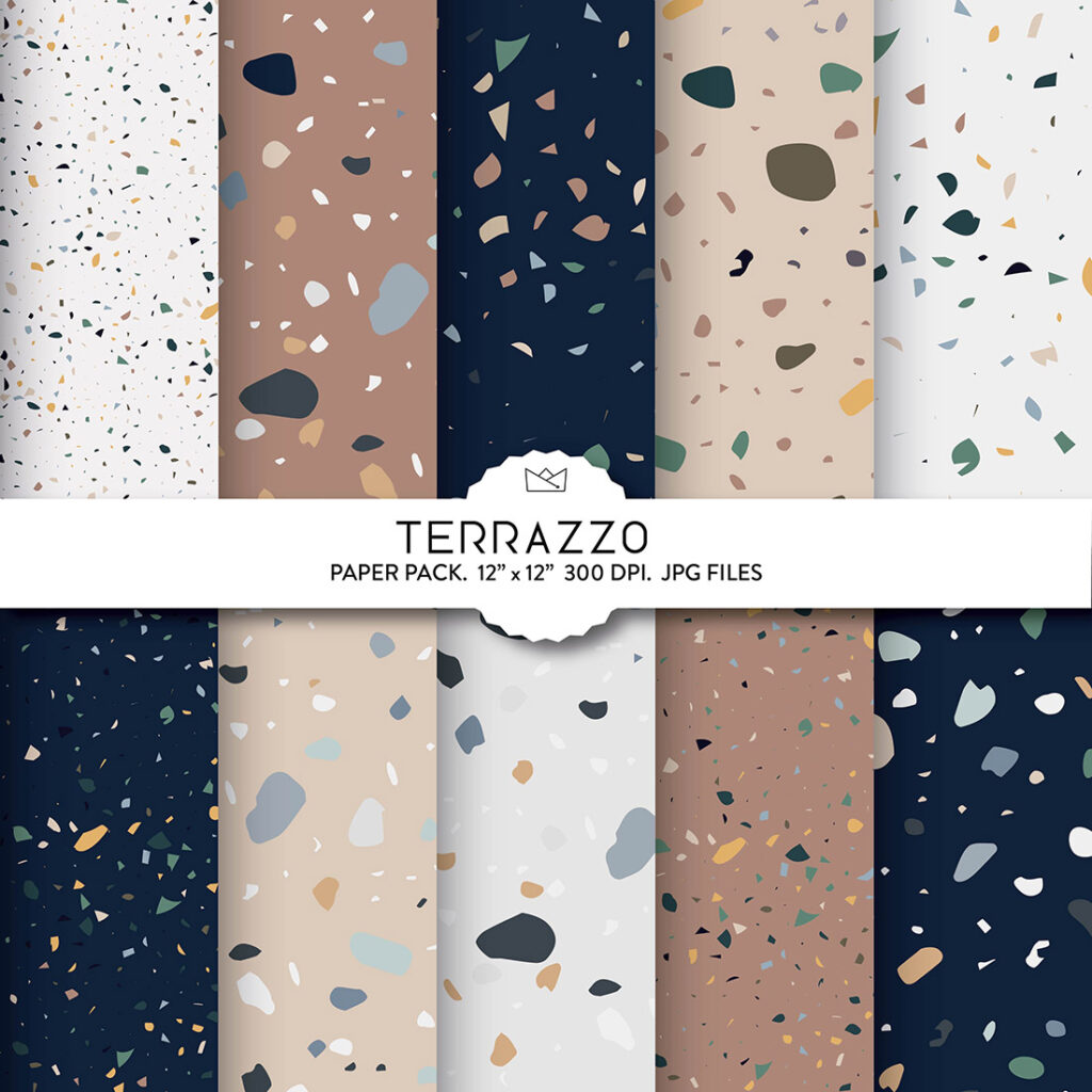 Terrazzo Stone Pattern Design - MasterBundles